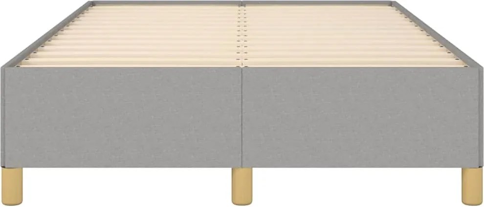 Rám postele bez matrací světle šedá 120x190 cm textil 3269638