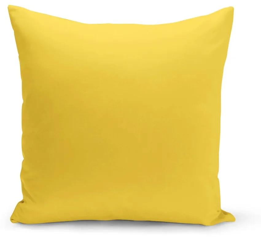 Žlutý polštář s výplní Lisa, 43 x 43 cm