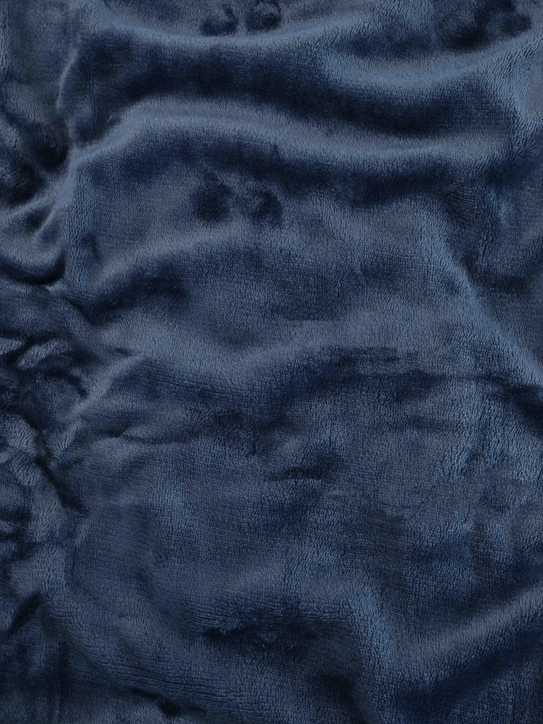MK Lůžkoviny Prodloužené mikroplyšové povlečení Exclusive - Laura námořnická modrá 140 × 220 cm, 70 x 90 cm