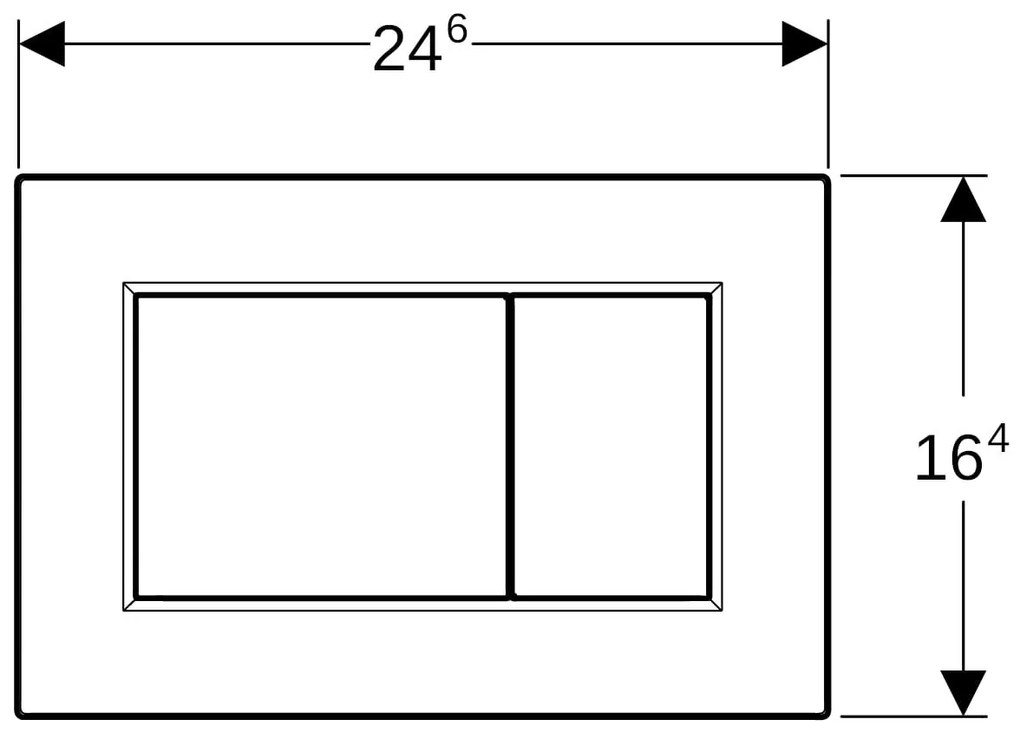 Geberit Sigma01 - Ovládací tlačítko SIGMA01, bílá, 115.660.11.1