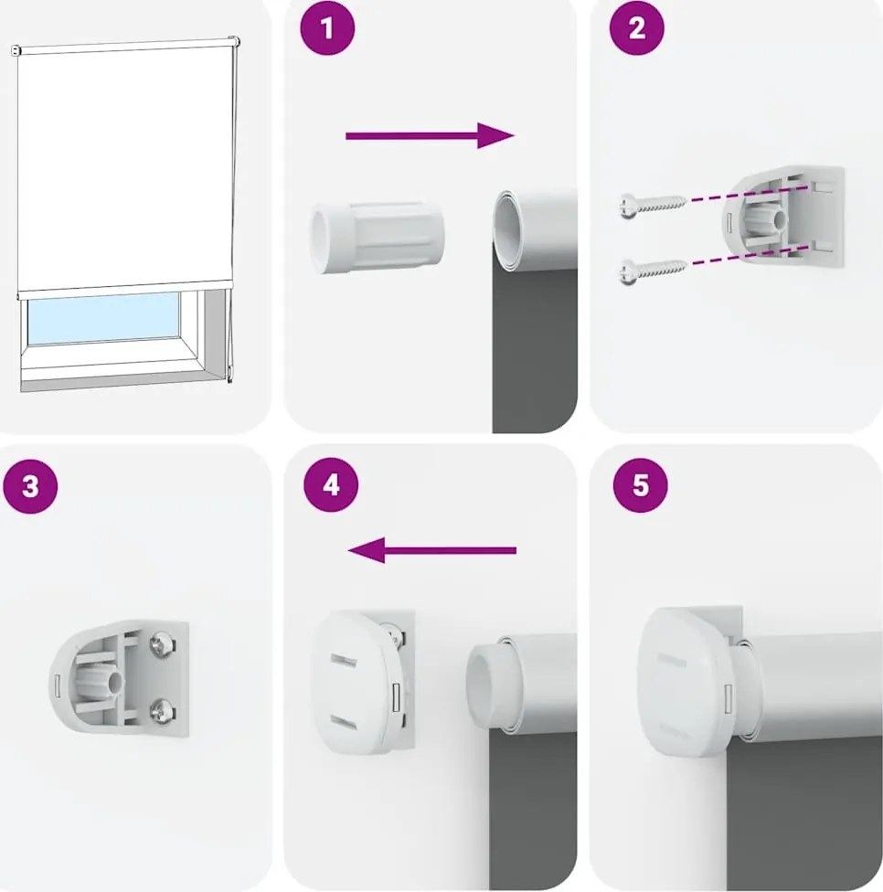 vidaXL Zatemňovací roleta 120 x 175 cm [240125] Barva: Černá