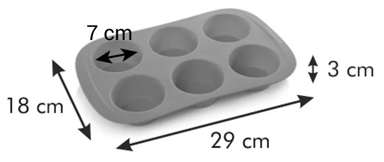 TESCOMA Forma 6 muffinů DELÍCIA SiliconPRIME
