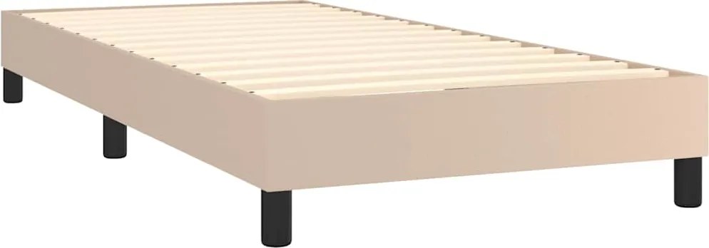 Box spring postel s matrací cappuccino 90x200 cm umělá kůže 3127294