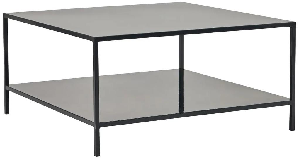 House Doctor Černý kovový konferenční stolek Fari 85 x 85 cm