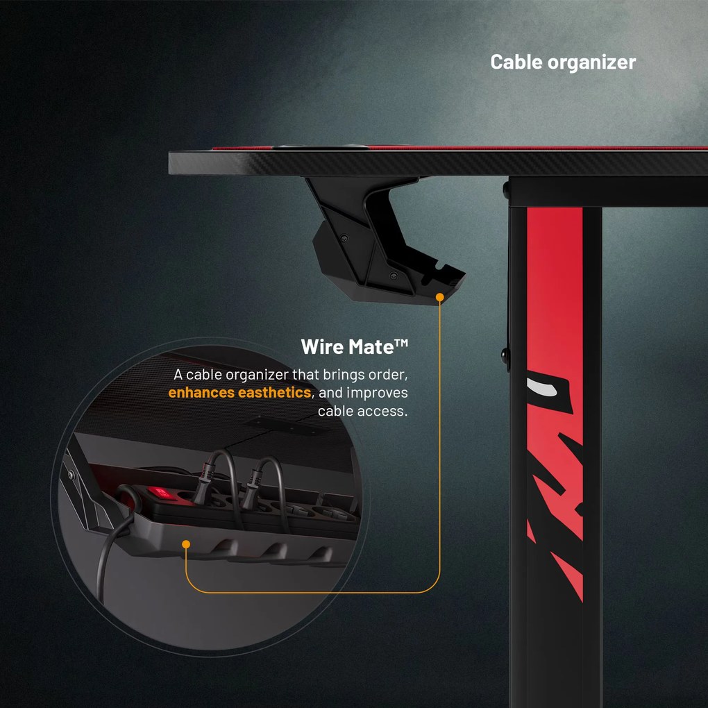 Velký herní stůl Diablo X-Mate 1600 černý