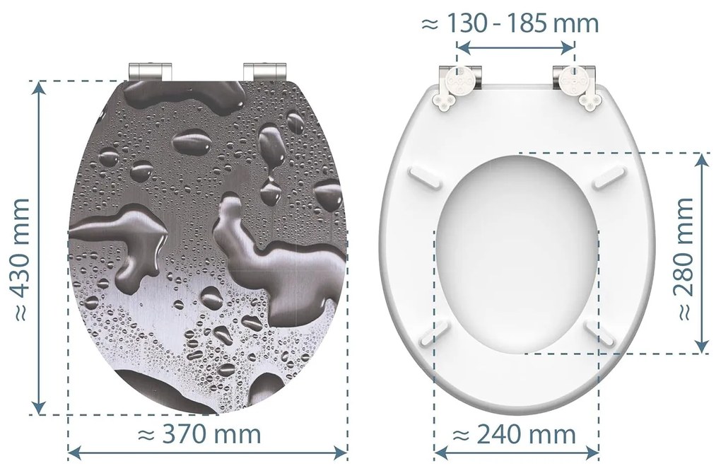 Eisl Sanitär WC prkénko MDF Grey Steel 80023