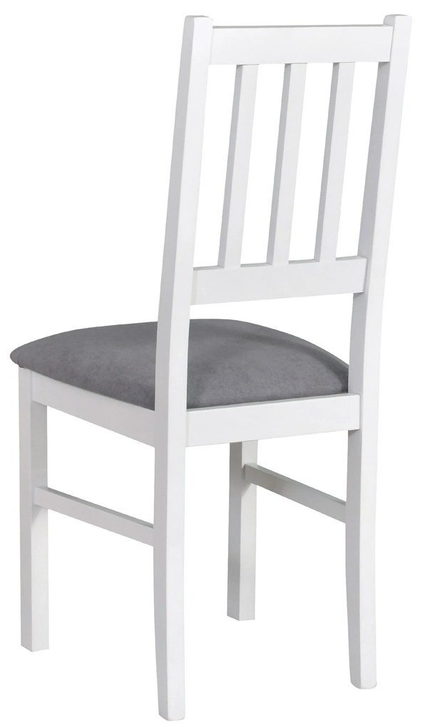 Jídelní židle Boro 4 Zvolte dřevo: Bílá, Zvolte látku: látka 13b