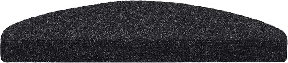 Schodové rohože samolepicí 20 ks 65 x 21 x 4 cm černé, půlkulaté, velké 3365645