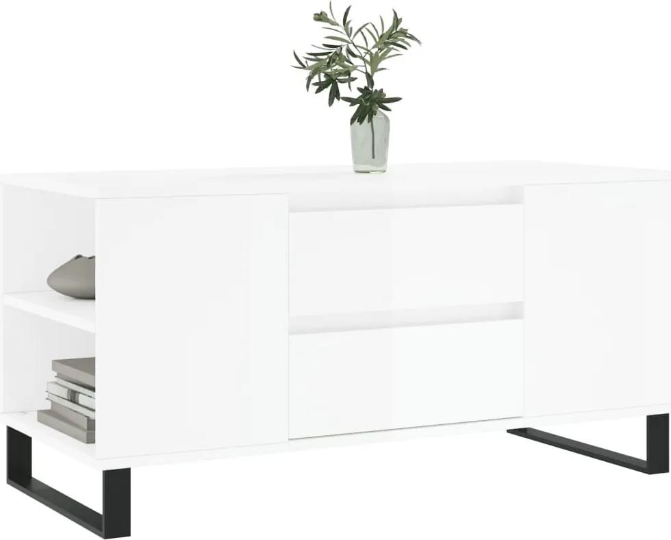 vidaXL Konferenční stolek 102x44,5x50 cm kompozitní dřevo [831006] Barva: Černá