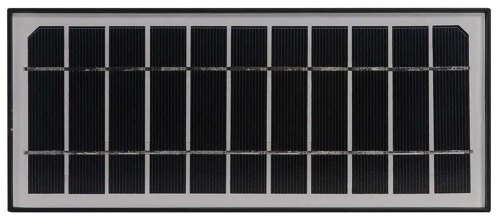 Exteriérové ​​solární nástěnné LED svítidlo Brick, 1x LED 6w, černá, pohybový senzor