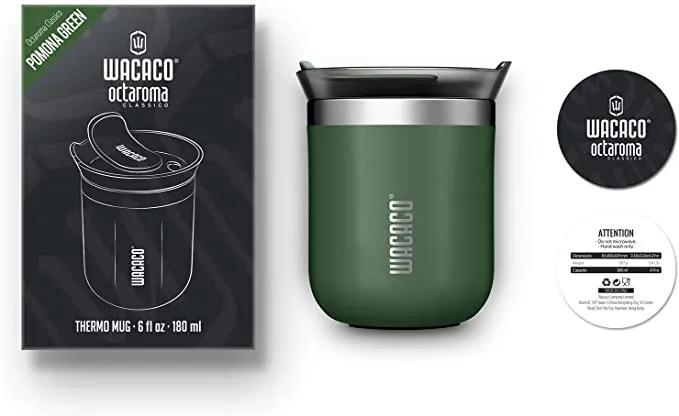 Wacaco cestovní termohrnek Octaroma Classico - Pomona Green 180 ml