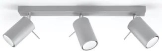Stropní bodové svítidlo SOLLUX Ring 3 GU10 3x40W bez zdroje SL.0451 šedá