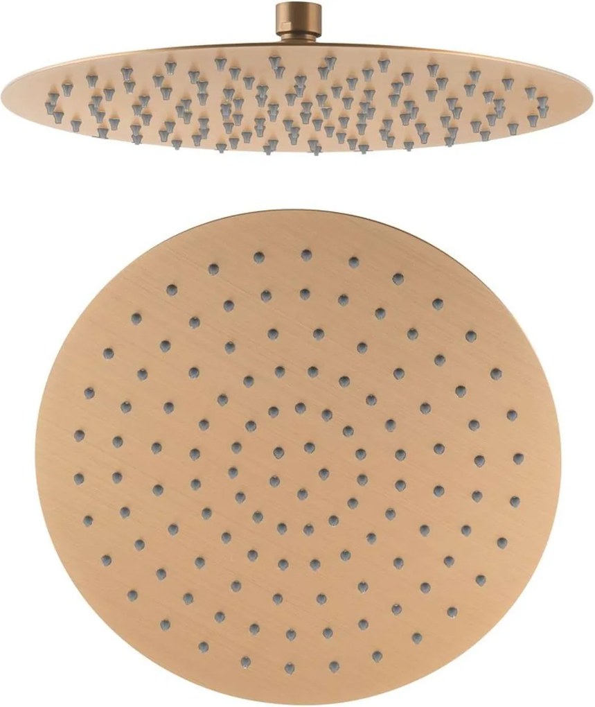Sapho - Hlavová sprcha Slim, průměr 30 cm, matná měď MS573PG