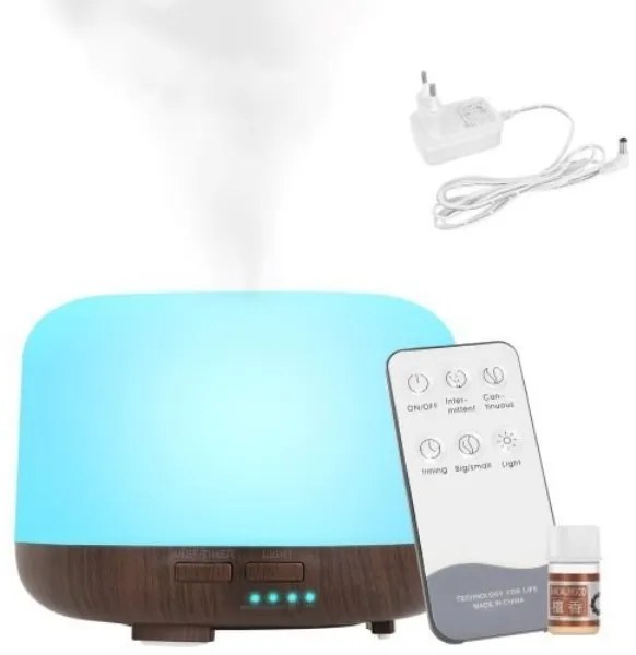 LED Aroma difuzér zvlhčovač s dalkovým ovládačem 11056