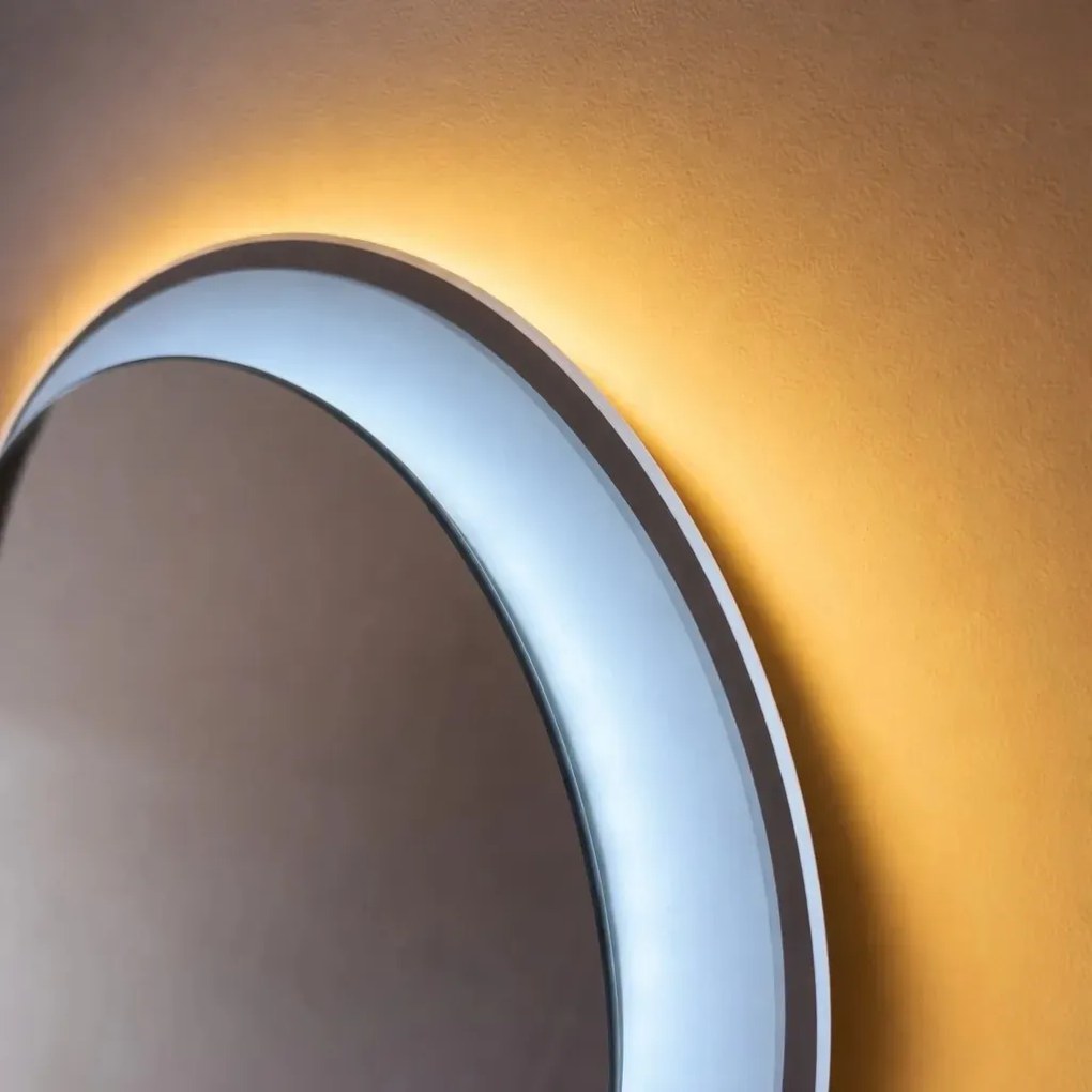 Tutumi Zrcadlo 80x55 cm s vyhříváním a regulovatelným LED osvětlením HOM-01516