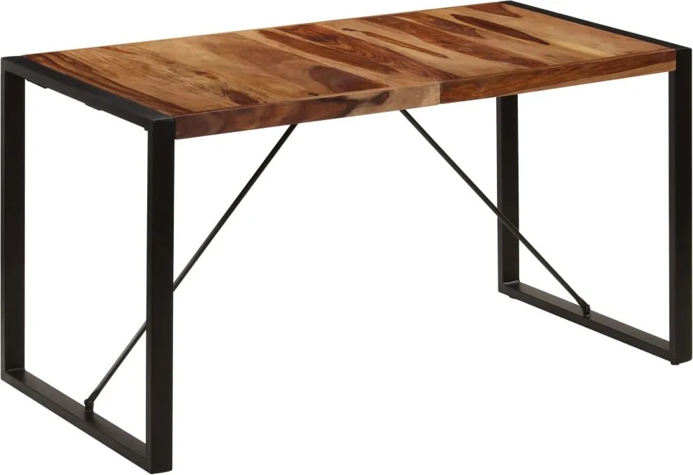 Jídelní stůl - masivní sheeshamové dřevo | 140x70x75 cm
