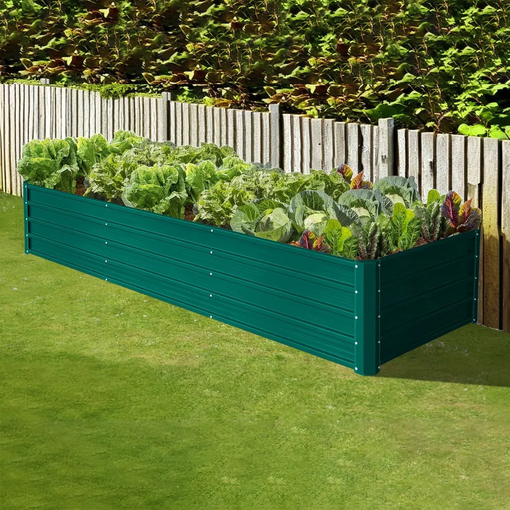 Vyvýšený zahradní záhon BestBerg VZ-1000Z / 1000 l / 240 x 90 x 47 cm / zelená