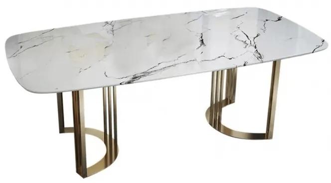 Luxusní stůl DANTE s mramorováním