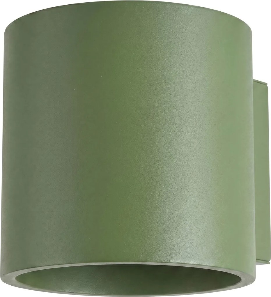 Sollux Lighting Nástěnné svítidlo ORBIS 1 olivově zelené