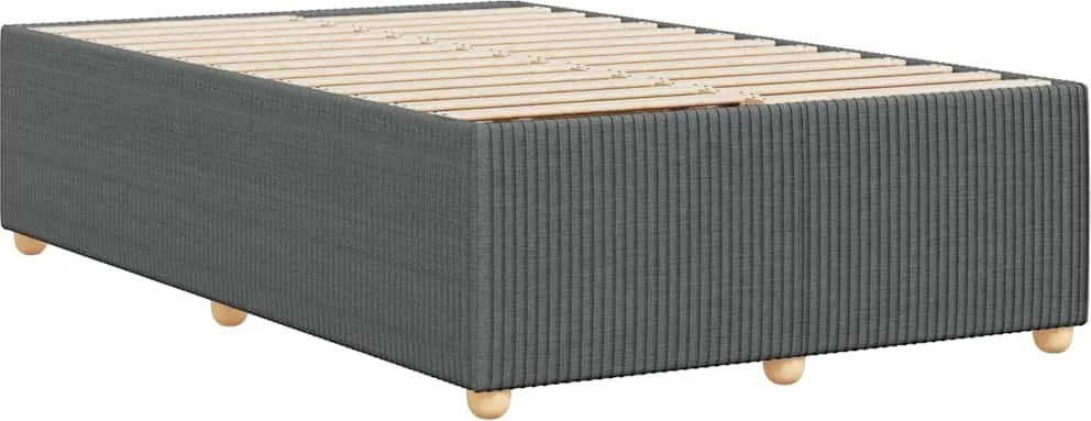 Rám postele bez matrací tmavě šedá 120x190 cm textil 3284922