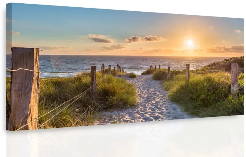 Obraz - Pěšinka na pláži (120x60 cm) - InSmile ®