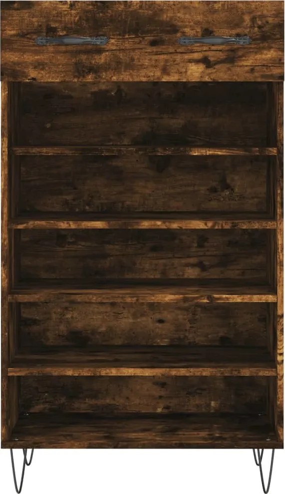 vidaXL Botník 60 x 35 x 105 cm kompozitní dřevo [829609] Barva: bílá s vysokým leskem