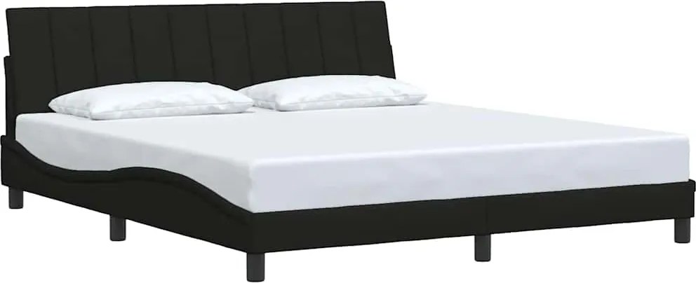 Rám postele bez matrace Hanko černý 180 x 200 cm textil 3310407
