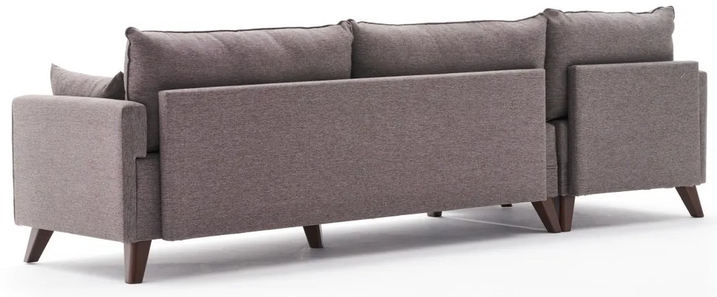 Hanah Home Designová pohovka BELLA hnědá levá 275 cm 825BLC2585
