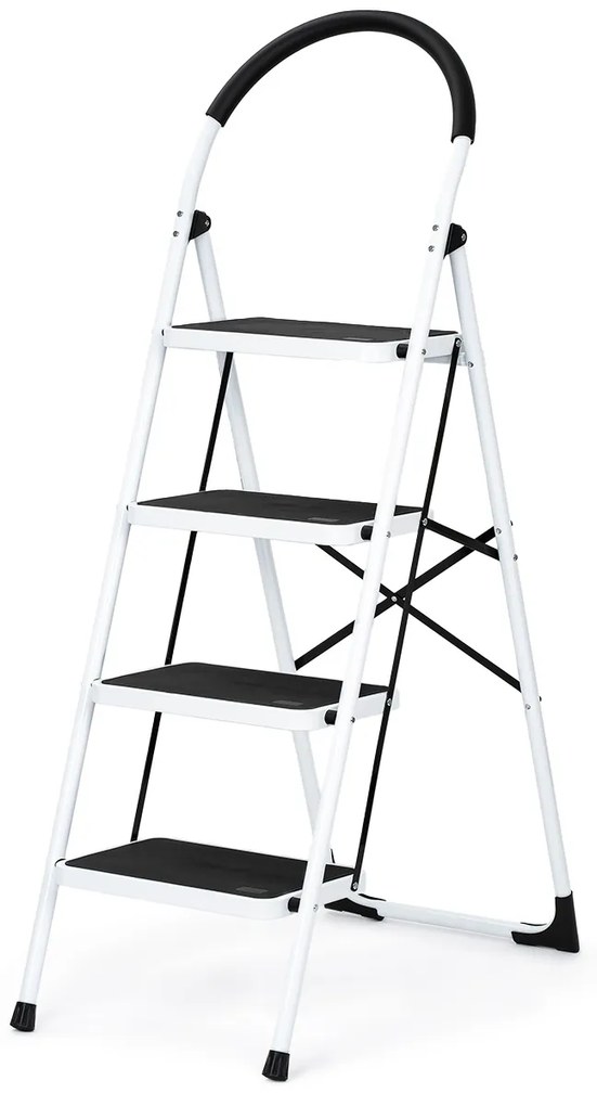4Home Skládací ocelové schůdky Steps, 4 stupně, 4 stupně