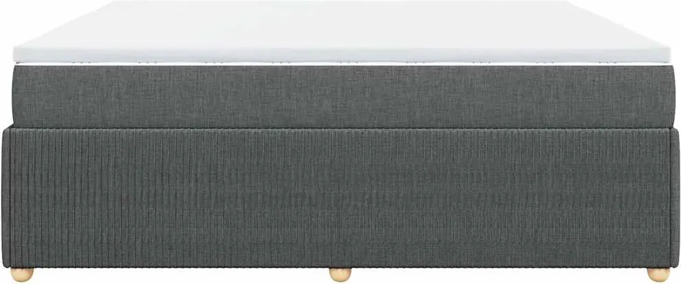 Box spring postel s matrací tmavě šedá 180x200 cm textil 3285589
