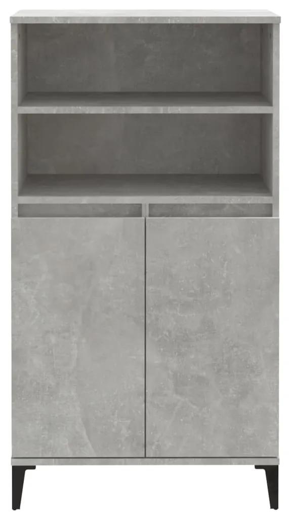 Skříň highboard betonově šedá 60 x 36 x 110 cm kompozitní dřevo - Default Title