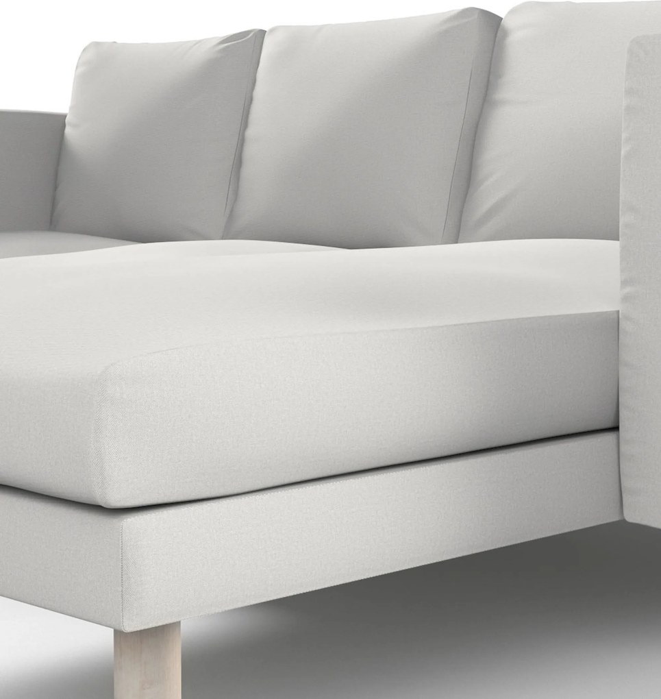 Potah na pohovku IKEA Norsborg 3-místná se šezlongem barva šedá látka pletený vzor
