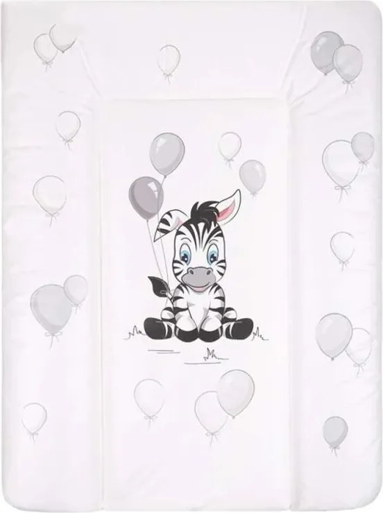 Přebalovací podložka měkká New Baby Zebra bílá 70x50
