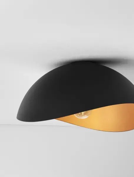 LED černo-zlaté designové stropní svítidlo Opsi 40