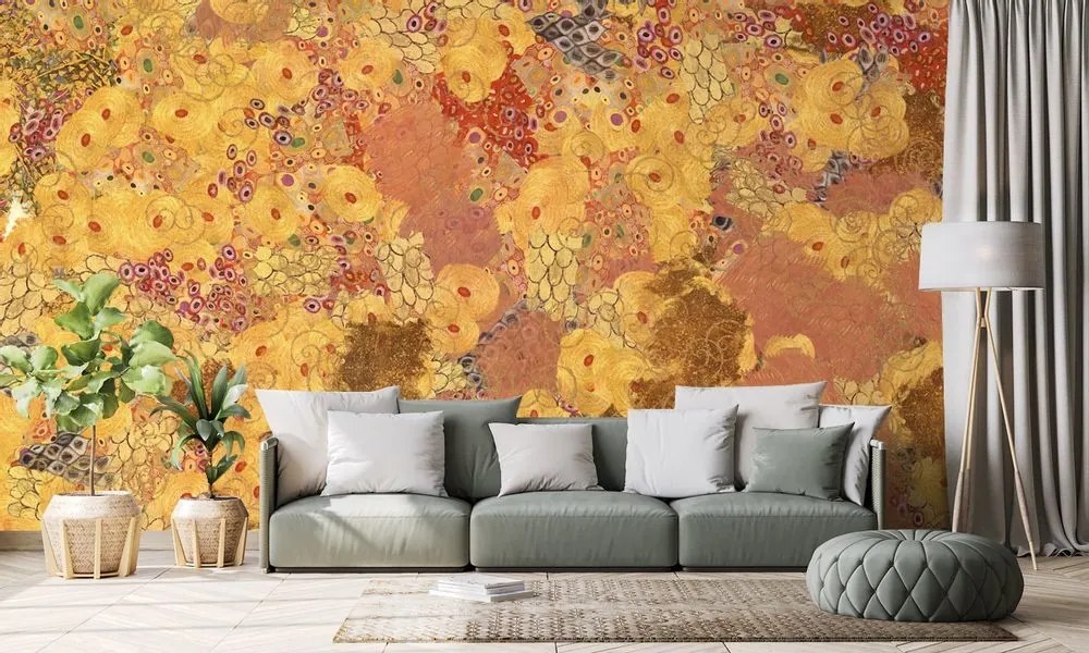 Tapeta abstrakce ve stylu G. Klimta - 225x150 cm