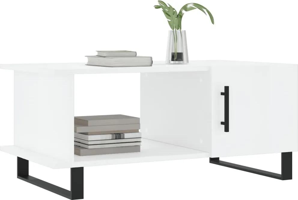 vidaXL Konferenční stolek 90 x 50 x 40 cm kompozitní dřevo [829510] Barva: Bílá