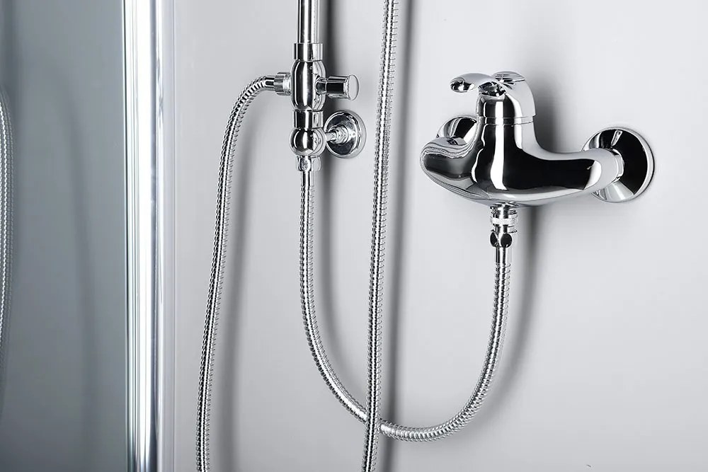 Reitano Rubinetteria Reitano Rubinetteria, VANITY Sprchový sloup s připojením vody na baterii, retro, chrom, SET061
