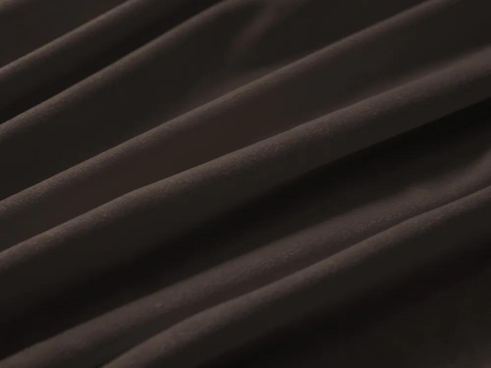 Biante Sametový obdélníkový ubrus Velvet Premium SVP-016 Tmavě hnědý 120x180 cm