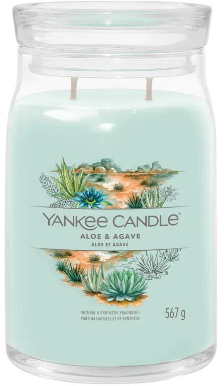 Yankee Candle – Signature svíčka Aloe & Agave (Aloe a agáve) Velikost: střední 368 g