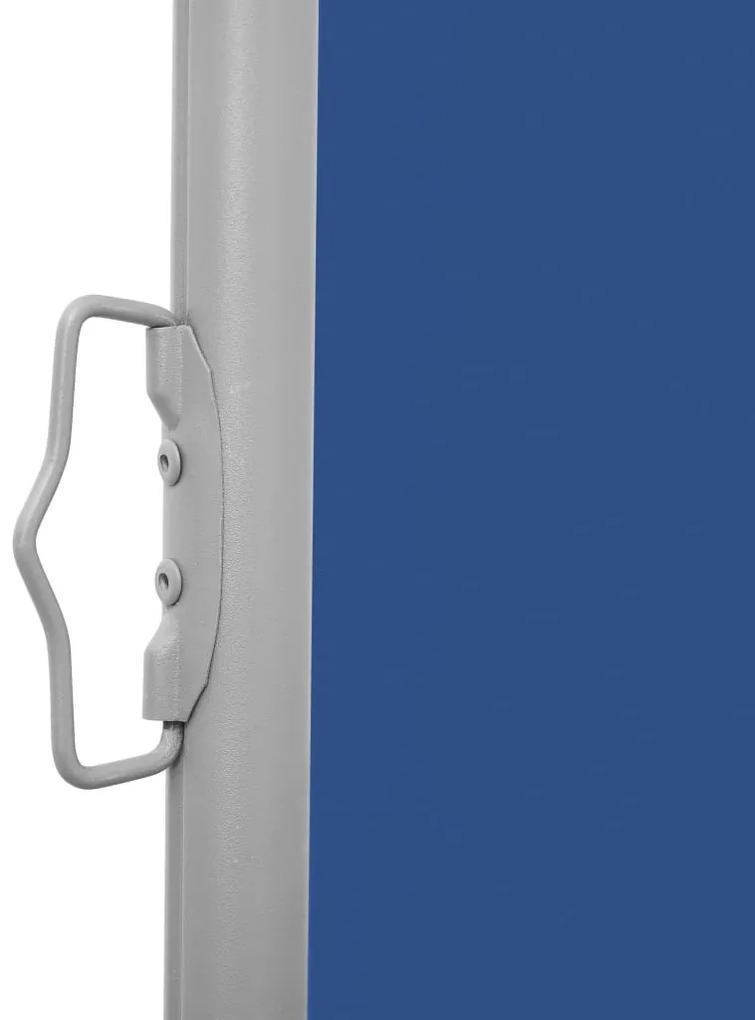 Zatahovací boční markýza / zástěna 140 x 1200 cm modrá,  313391