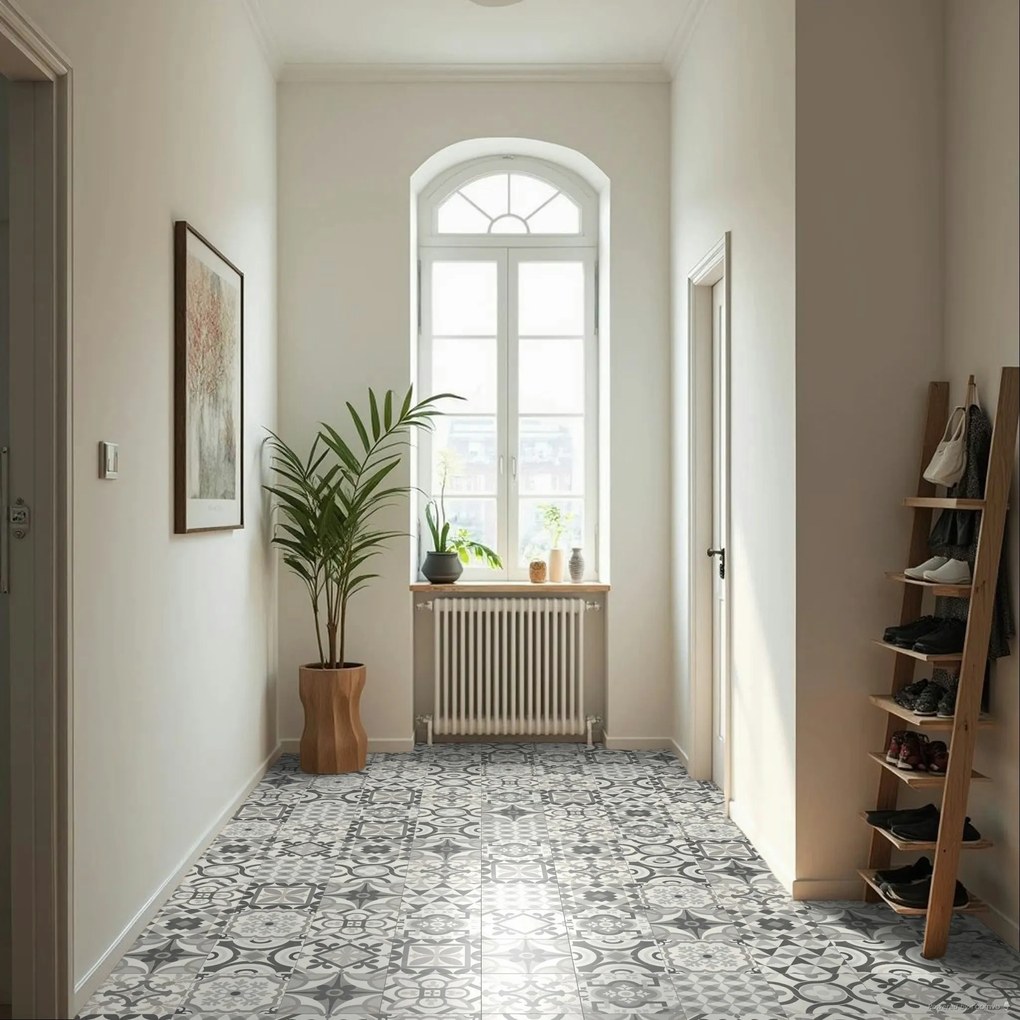 Beaulieu International Group, PVC podlaha - lino Livitex Retro 2794, na míru, šíře 3m,4m, šedá, filc, chodba / předsíň