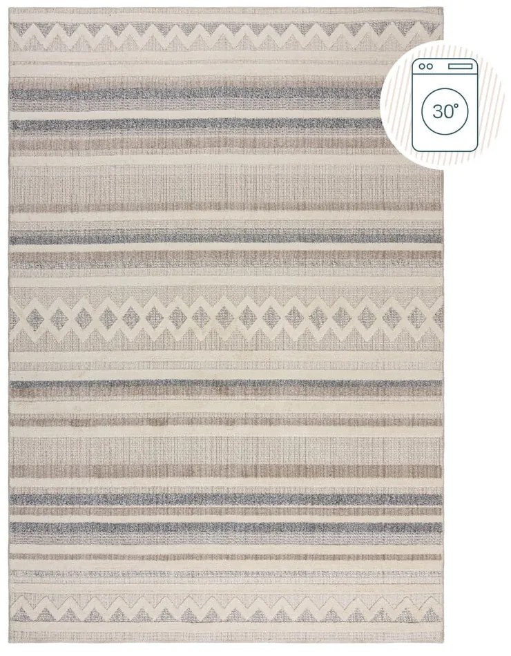 Šedobéžový pratelný koberec 78x150 cm Everette – Flair Rugs
