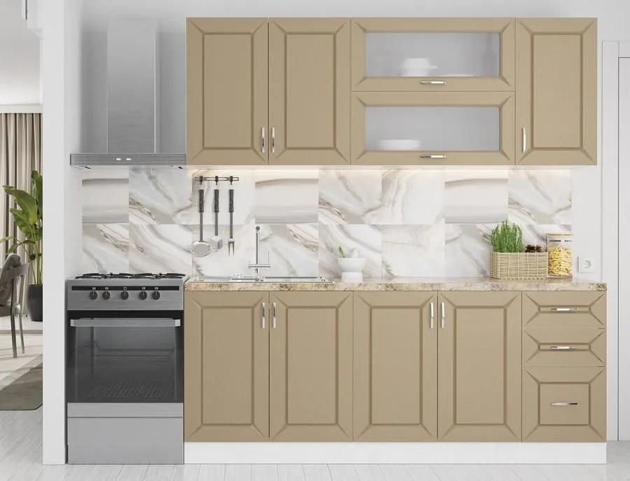 Casarredo - Komfort nábytek Kuchyně BARDIS 200 bílá/bronz supermat