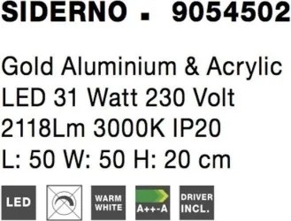 Stropní LED svítidlo NOVA LUCE SIDERNO 31W 3000K 9054502