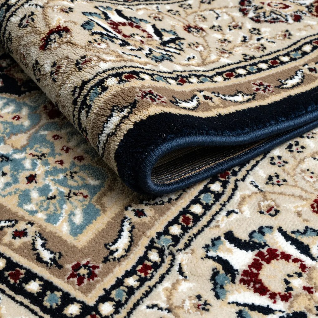 Angel Carpet, Kusový koberec Sultan 25 Blue/red, 240x340, vícebarevná, kancelář