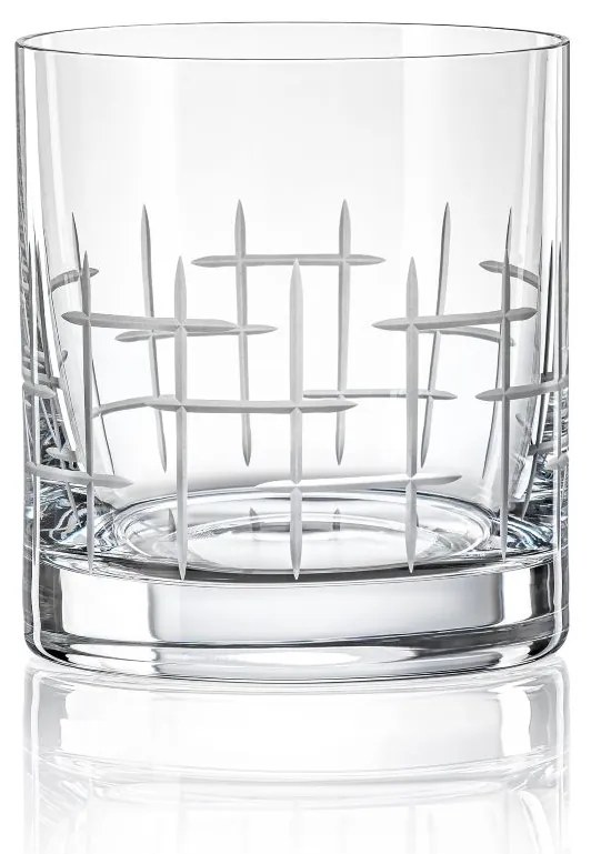 Crystalex - Bohemia Crystal Sklenice na Whisky Barline 280 ml, matný brus BM784, 4 ks