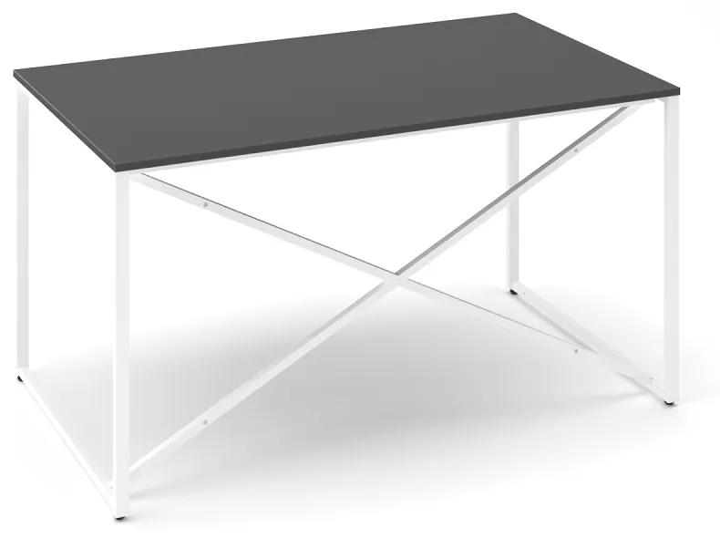 Stůl ProX 138 x 80 cm, grafit / bílá