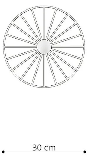 Černé stropní svítidlo ø 30 cm Soho – Sollux