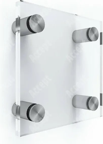 ACCEPT Dveřní tabulka Clear CL4 - rozměr 100 x 100 mm