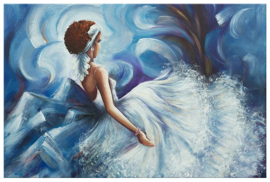 Gario Ručně malovaný obraz Krásná žena během tance Rozměry: 120 x 80 cm